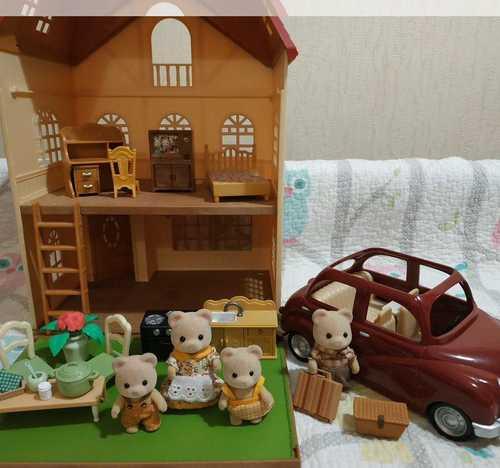 Sylvanian families домик с мишками