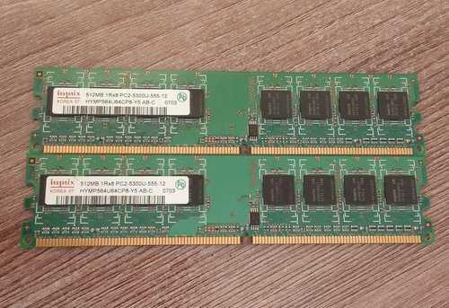 Модуль памяти DDR2 512MB Hynix hymp564U64CP8-Y5