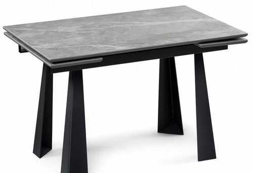 Керамический стол Бэйнбрук 120(180)х80х76 серый мр