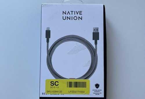 Премиум кабель iPhone Native Union Belt XL 3 метра
