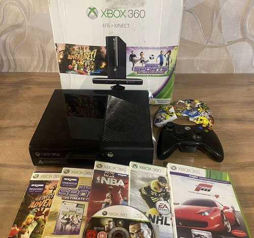 Xbox 350e + 7 игр