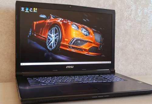 Игровой MSI 17.3 120Hz/i7/16gb/SSD+HDD/GTX1060