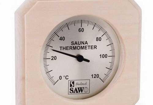 Термометр для бани и сауны sawo стрелочный квадрат