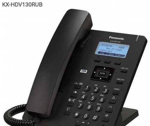 IP-телефон Panasonic KX-HDV130 SIP без бп Чёрный