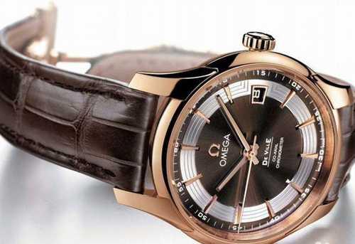 Omega De Ville золотые мужские оригинальные часы