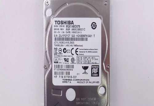Жёсткий диск Toshiba 750 гб MQ01ABD075