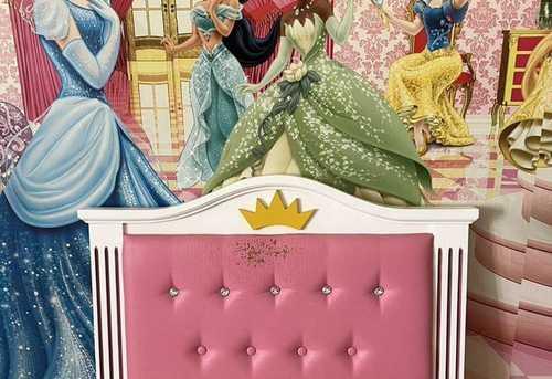 Детская Кровать принцессы 90#200 массив