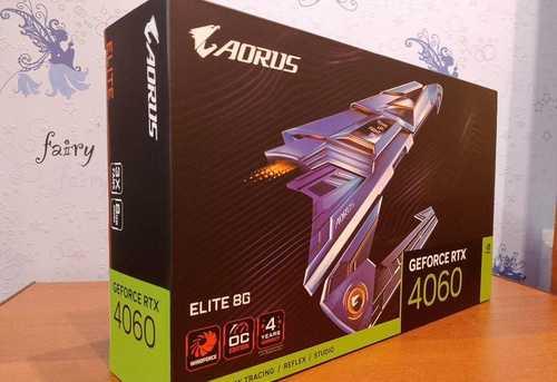 Видеокарта aorus nvidia RTX 4060 elite 8Gb новая