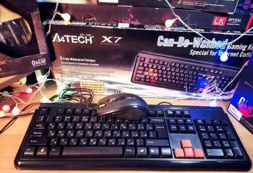 Игровой комплект A4Tech Клавиатура Х7+Мышка Х7