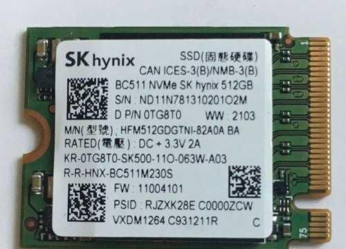 SSD 512Gb/M.2 2230: SK hynix BC511