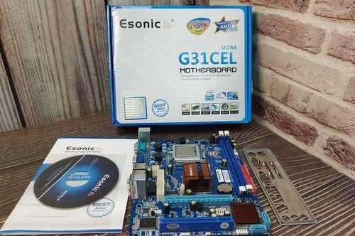 Материнская плата Esonic G31CEL2 + Процессор