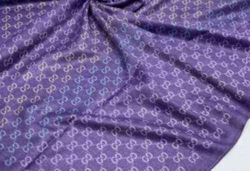 Платок шерстяной Gucci фиолетовый новый