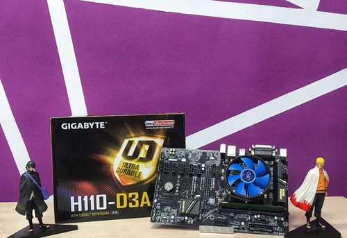 Комплект h110-d3a celeron g3930 4gb ddr4