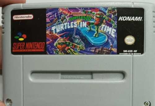 Tmnt in time Super Famicom Nintendo