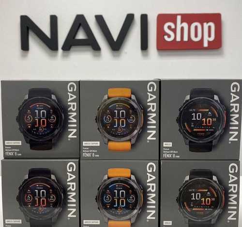 Линейка Garmin Fenix 8 Амолед экран Новые Европа