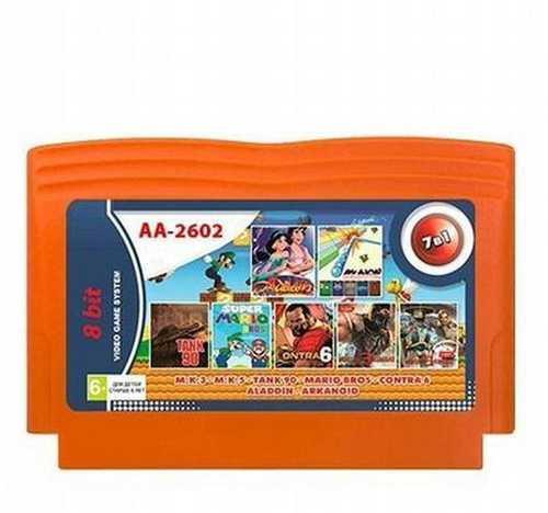 Картридж 8-Bit - 7в1 М.К.5(30 р.)  M.K.3(28 p.)  tank 90 mario bros contra 6 aladdin arkanoid