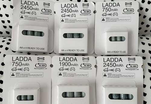 Аккамуляторы IKEA ladda 2450mah / 750 / 1900