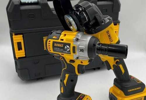 Аккумуляторная ушм и гайковёрт DeWalt