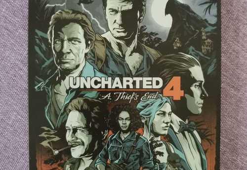 Игра Uncharted 4 для PS4 steelbook