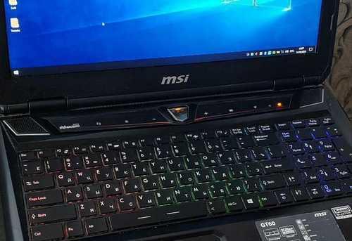 Игровой ноутбук msi gt60