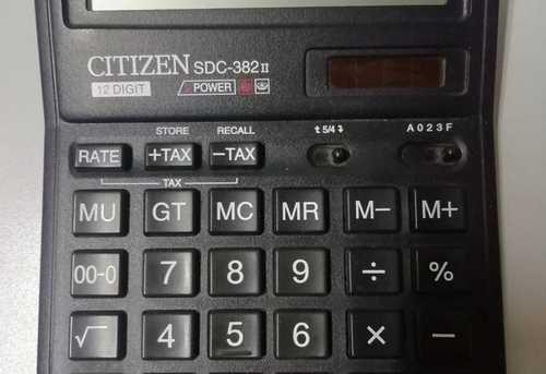 Калькулятор citizen sdc-382ii б/у