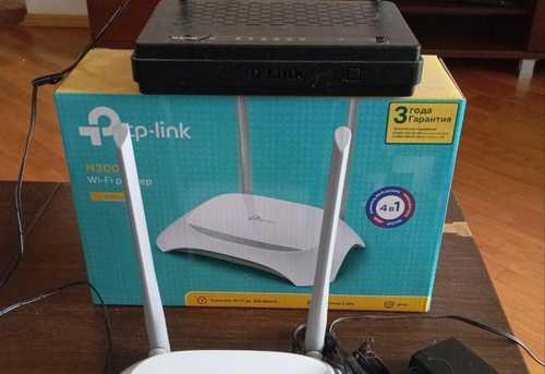 Wi-Fi роутер TL-WR840N (+D-link DIR-615 в поадрок)