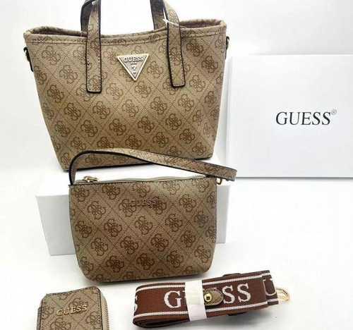 Сумка женская Guess с мини сумкой и кошельком