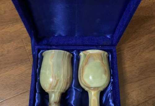 Подарочный набор бокалов из оникса