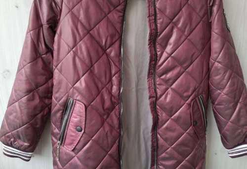 Куртка пальто демисезонная для девочки рост 152