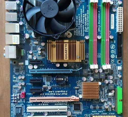 Gigabyte GA-EP45T-DS3 + Xeon X5460 + Cooler