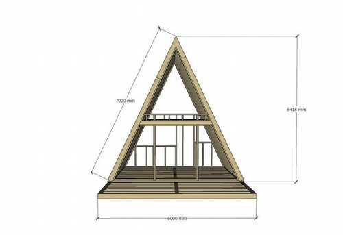 Каркас дома A-Frame для сборки