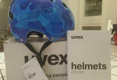 Шлем детский uvex KID 3 blue camo 51-55 cm