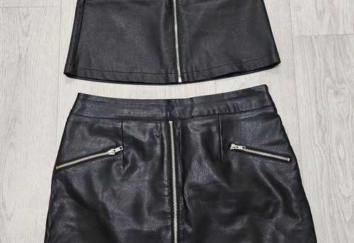 Кожаные юбки маме и дочке