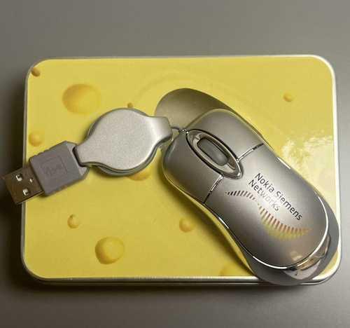 Мини-мышь Nokia Siemens USB 7 см новая в упаковке