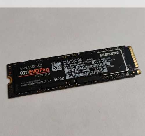 Ssd samsung 970 EVO Plus 500Gb nvme m.2