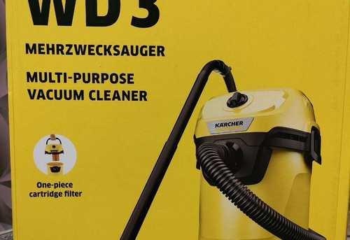 Пылесос строительный Karcher wd 3