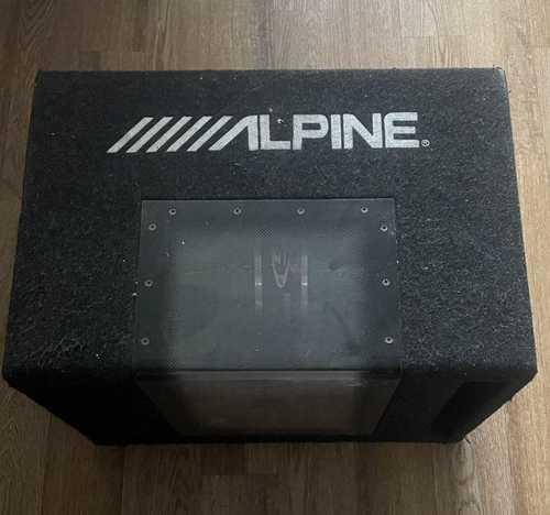 Сабвуфер alpine sbg 1244bp