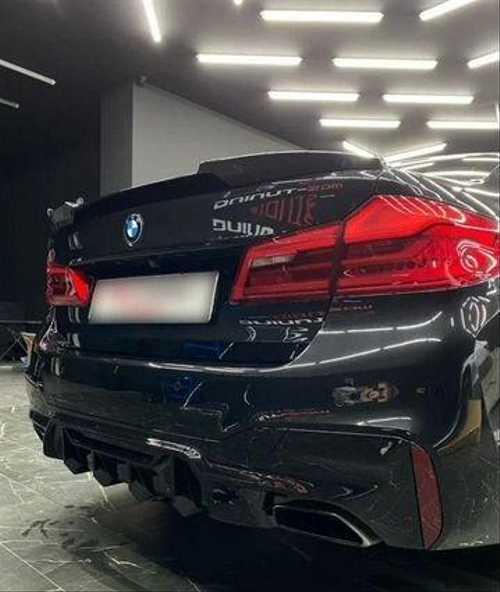 Задний диффузор 5 series g30 M5 Competition style