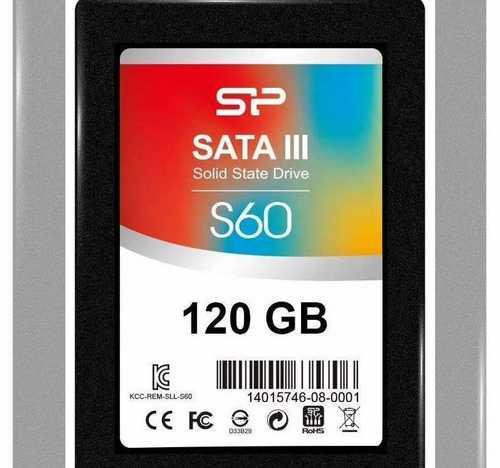 SSD накопитель Silicon Power Slim S60 2.5" 120 гб