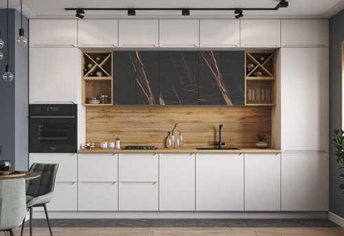 Кухонный гарнитур модульный до потолка