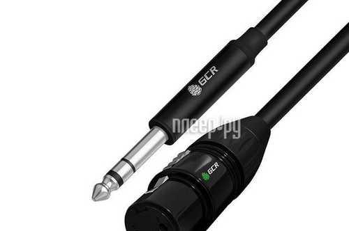 Кабель микрофонный GCR Stereo Jack 6.35mm - XL