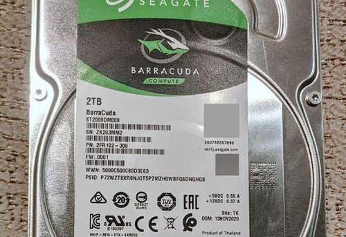 Жесткий диск 2 Тб Seagate Barracuda ST2000DM008