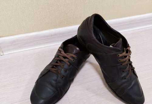 Туфли geox мужские 39 размер коричневые кожаные