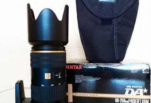Объектив Pentax SMC DA 60-250 mm f/ 4 ED (IF) SD