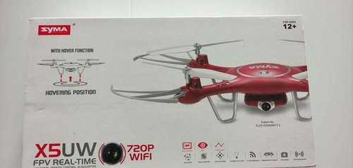 Квадрокоптер syma x5uw fpv real-time 720p wifi