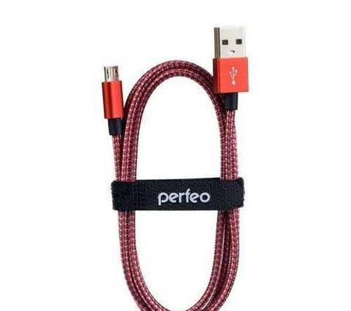 Perfeo Кабель USB2.0 A вилка - Micro USB вилка, кр
