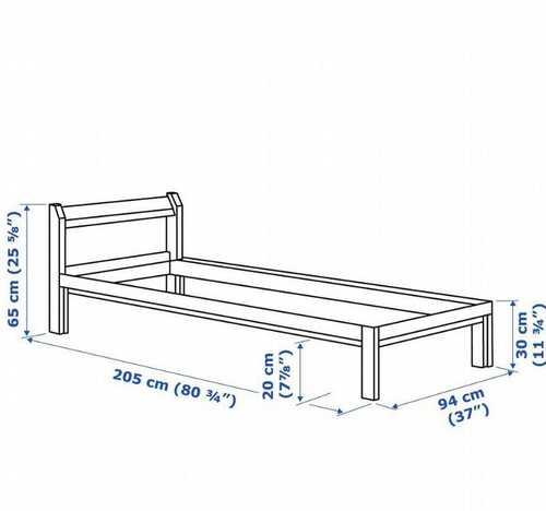 Кровать IKEA односпальный