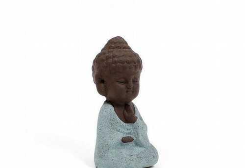 Чайная фигурка «Будда в медитации», глина, 8х3,5см