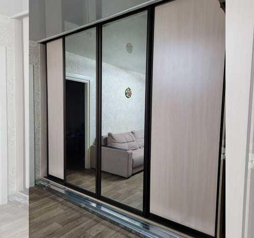 Двери для шкафа купе с зеркалом бу