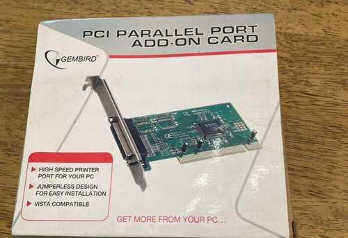 Контроллер gembird (LPC-1) 1x LPT port, PCI